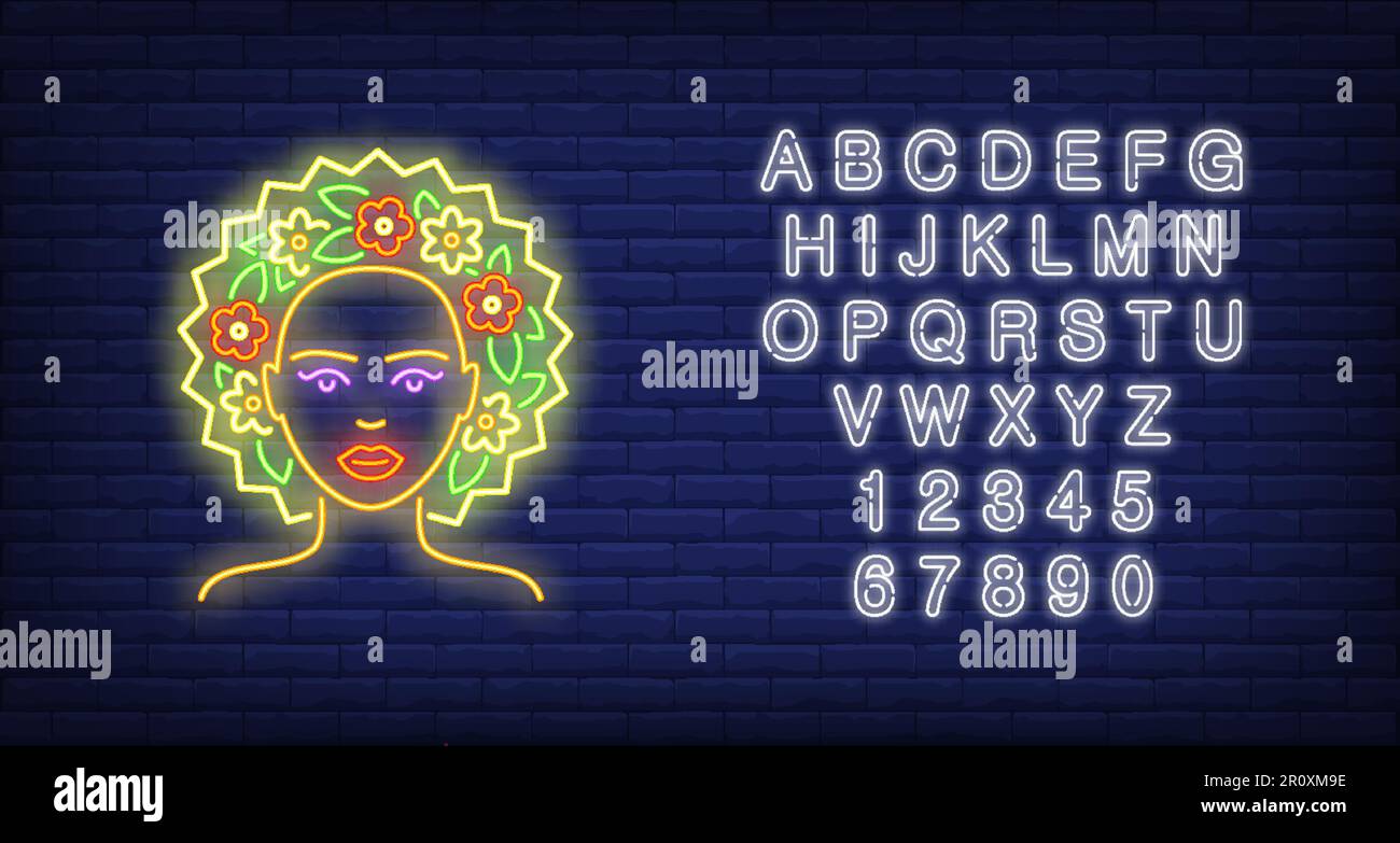 Summer girl neon sign Stock Vector Image & Art - Alamy