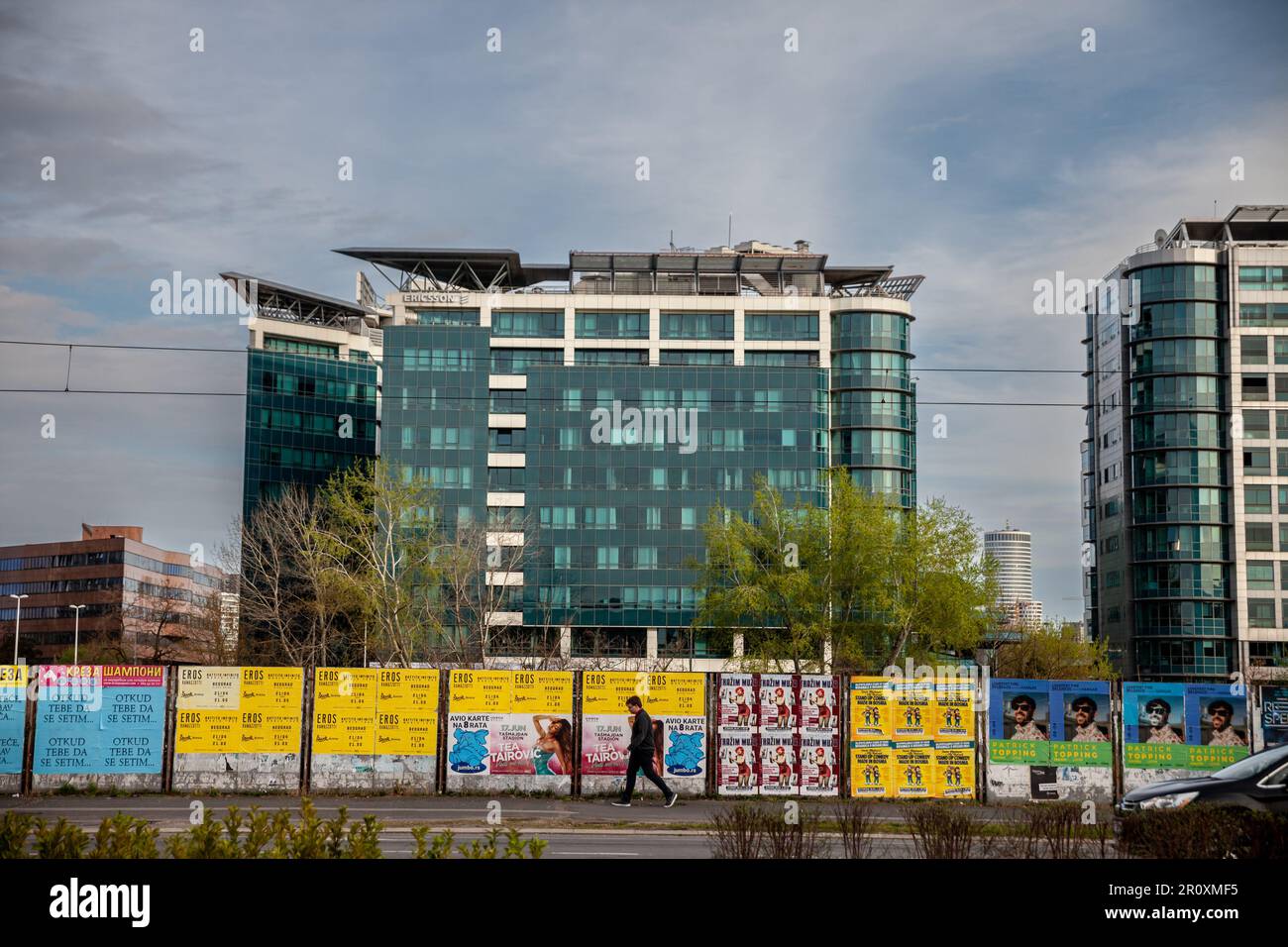 Picture of an office building, a skyscraper, of the Novi Beograd New ...