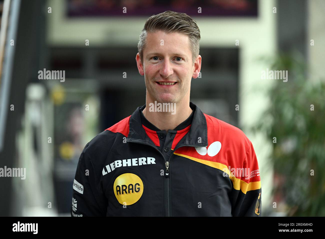 Duesseldorf, Germany. 10th May, 2023. Ruwen Filus laughs into the ...