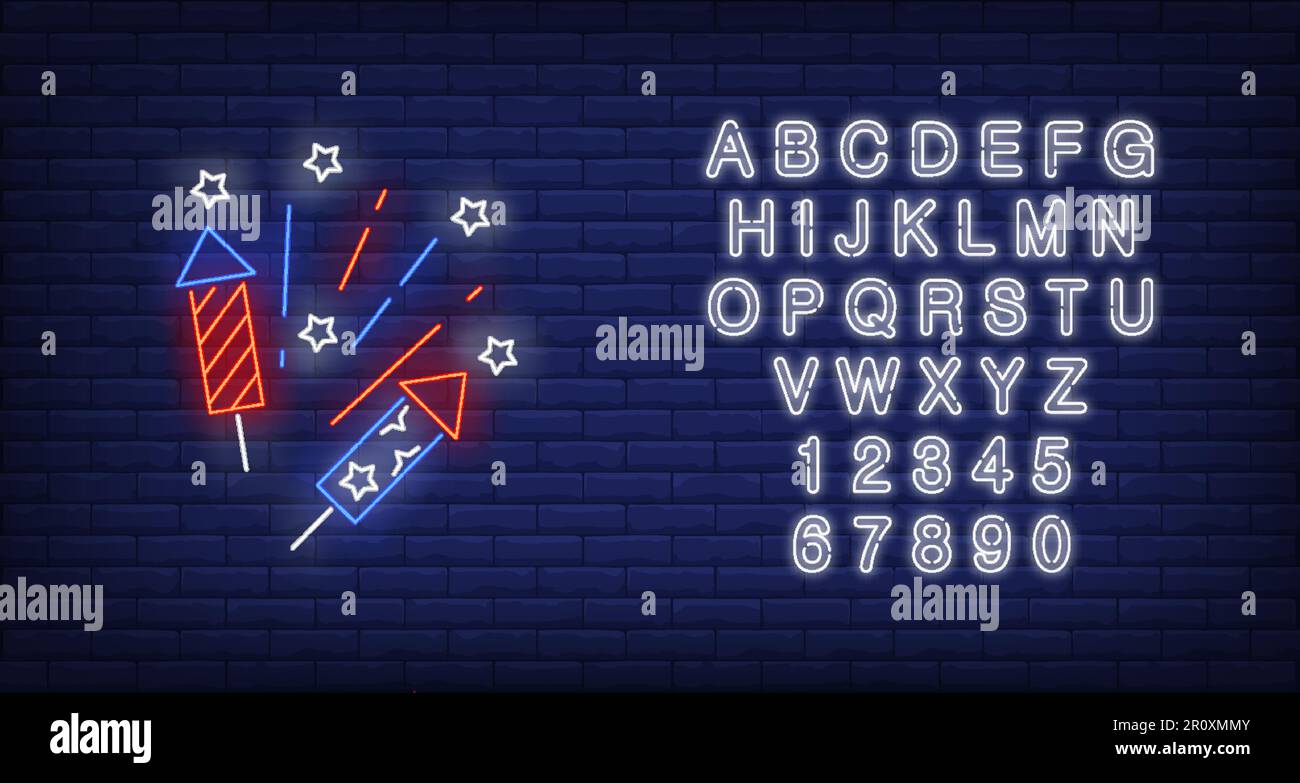 American firework icon outline hi-res stock photography and images - Alamy