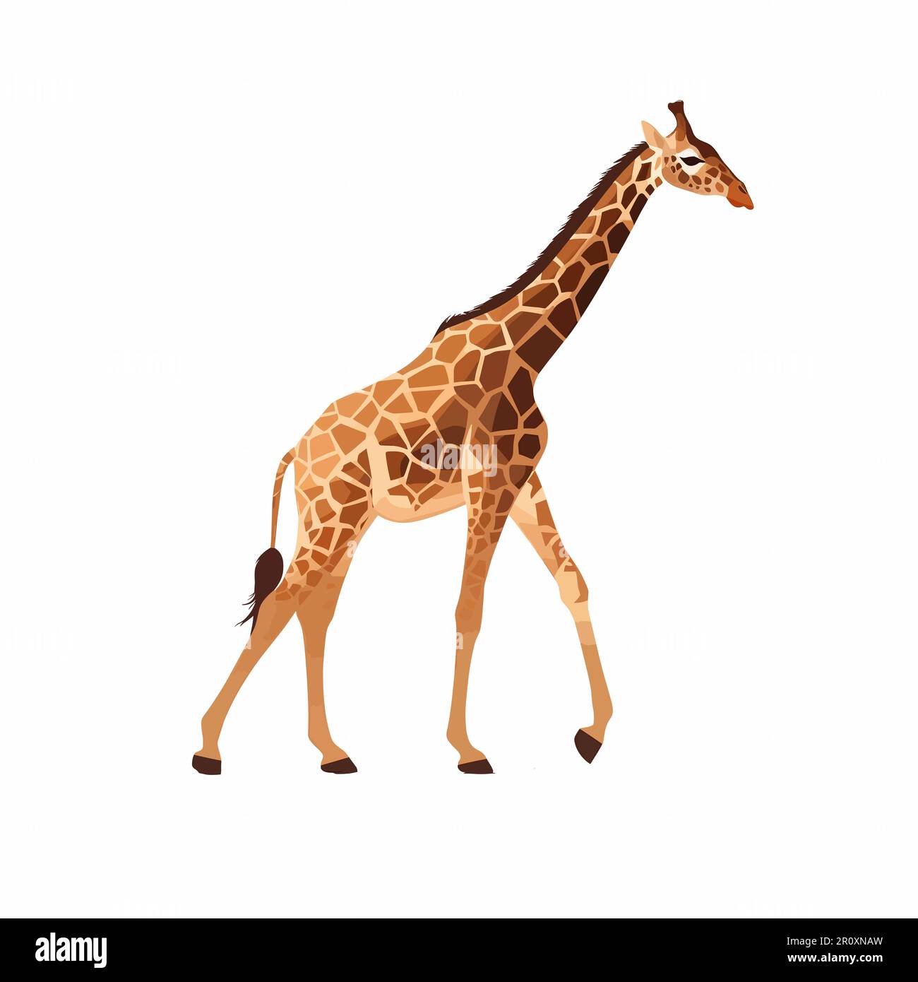 Giraffe vector illustration hi-res stock photography and images - Alamy