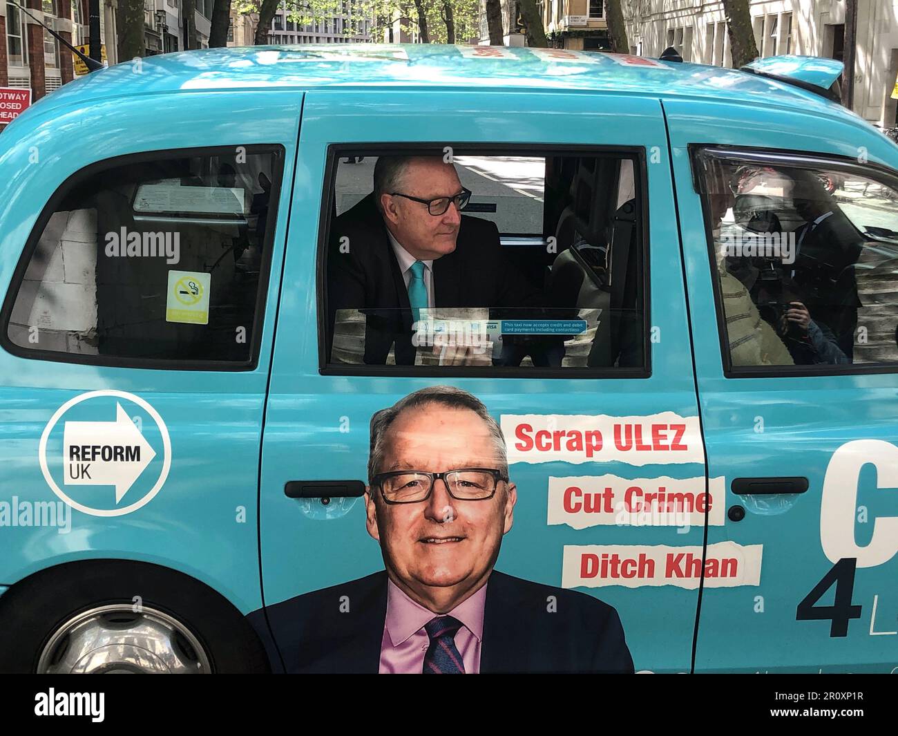 Reform UK London mayoral candidate Howard Cox at the party's campaign ...