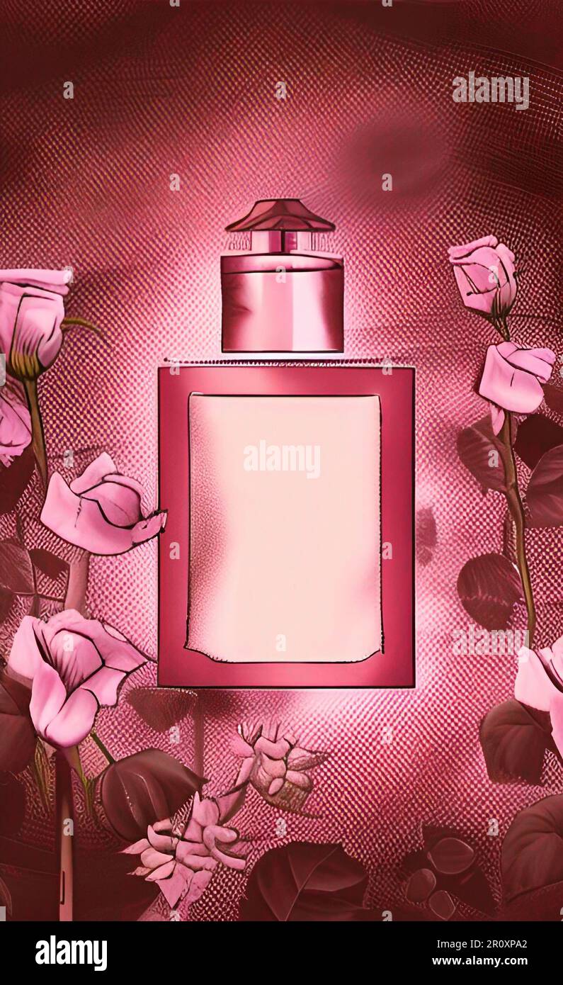 female pink perfume Stock Photo - Alamy