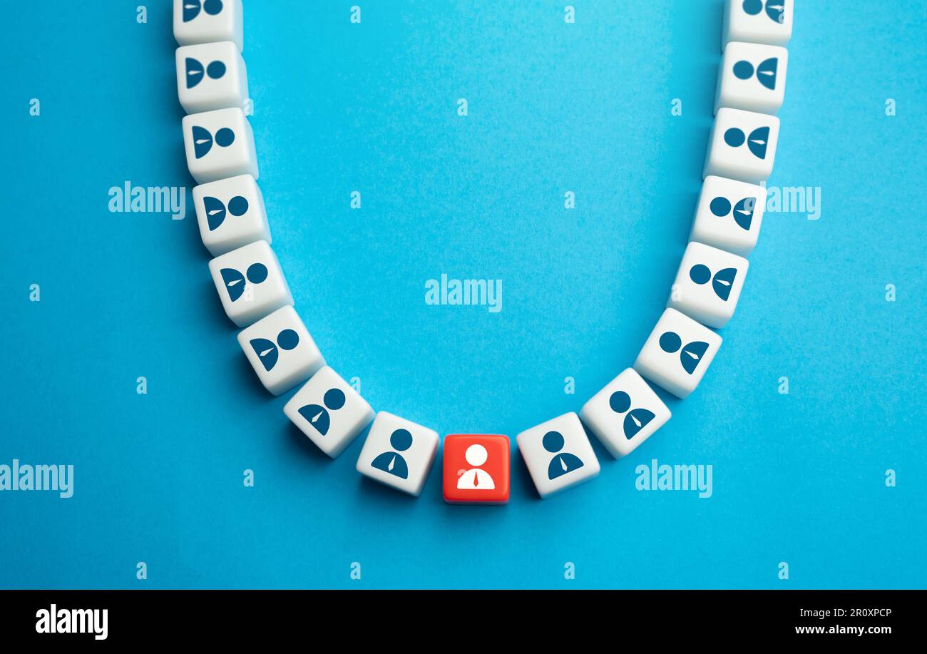 Selection of new employees for hiring. Choose the right employee. Human ...