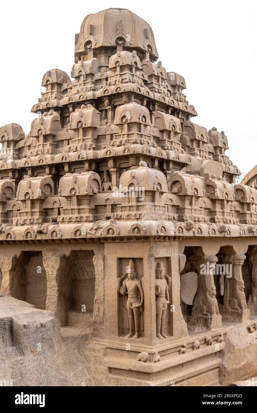 Mahabalipuram, Tamil Nadu, India is home to the spectacular structure ...
