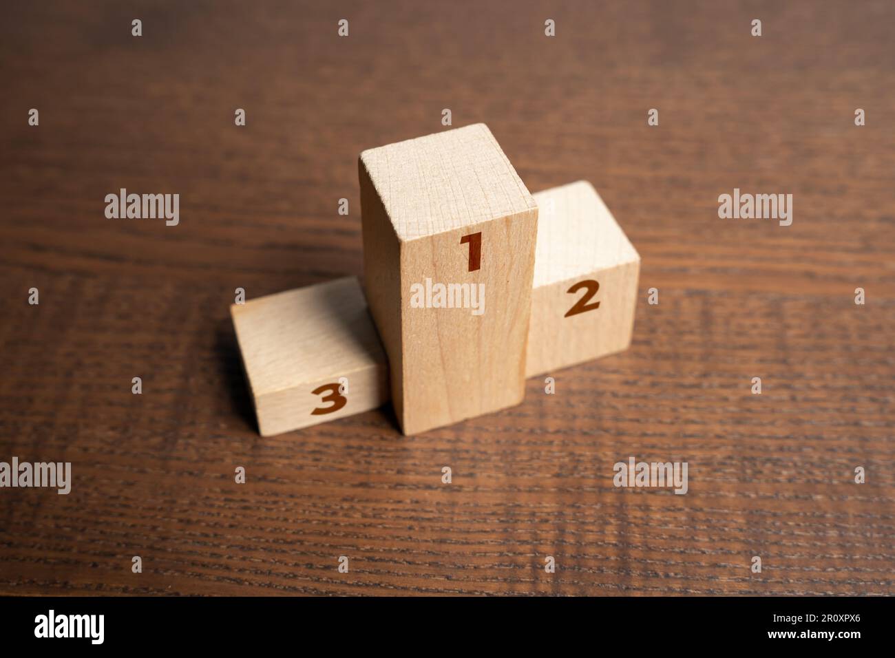 Sports event competition podium for first, second and third place ...