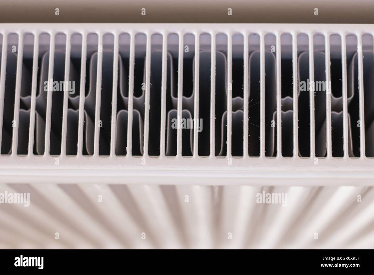 A close up of a white Heating radiator Stock Photo - Alamy