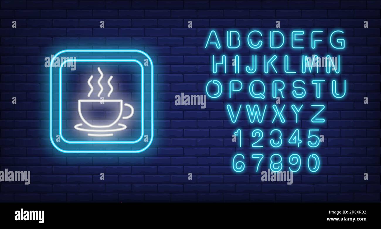 Cafe neon sign Stock Vector Image & Art - Alamy