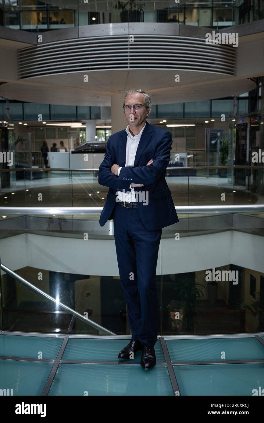 Saint Ouen, France. 10th May, 2023. Alstom's CEO Henri Poupart-Lafarge ...