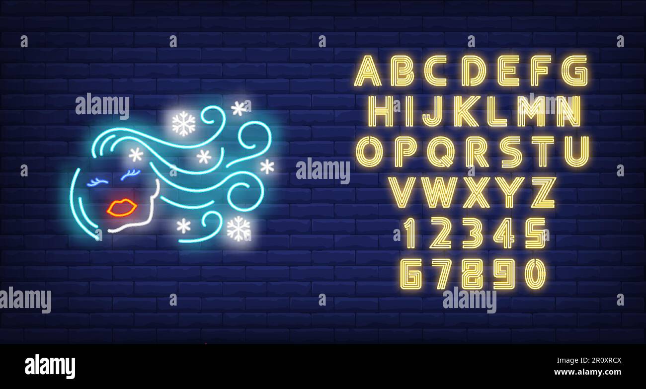 Icy girl neon sign Stock Vector Image & Art - Alamy