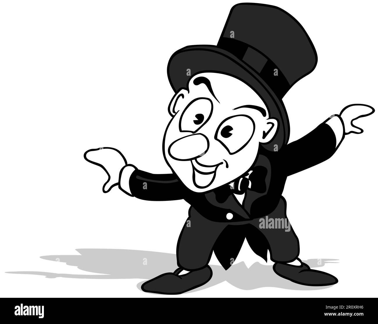 Drawing of a Stick Figure in Black Clothes Stock Vector Image & Art - Alamy