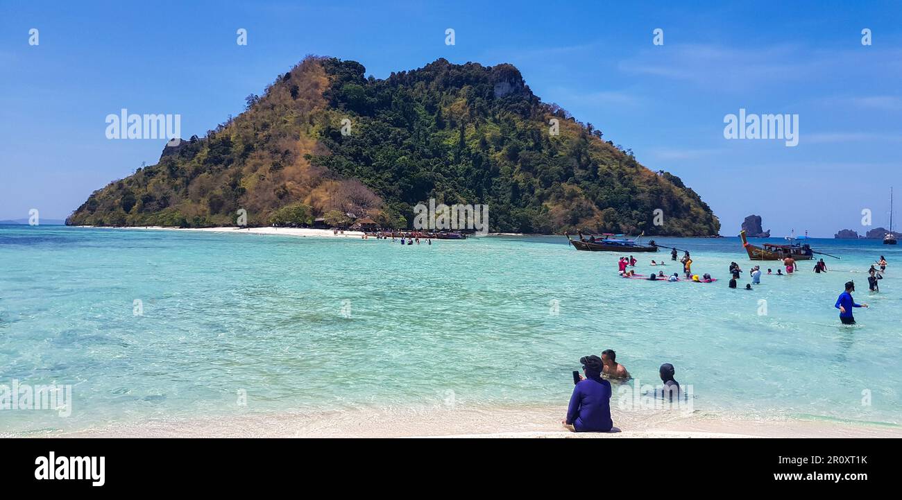 Paradisaical Views of Thale waek Island, Koh Phi Phi Island from the ...
