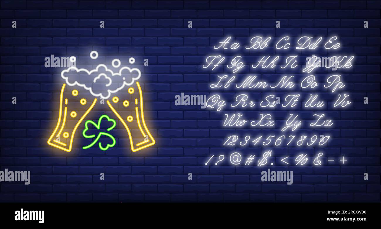 Banner beer glasses foam Stock Vector Images - Alamy