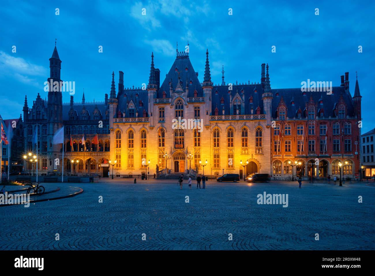 Famous tourist destination Grote markt square and Provincial Court ...