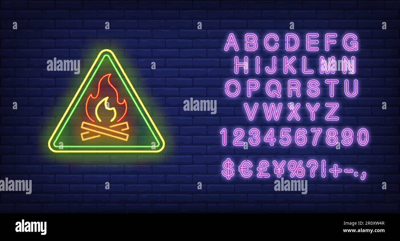 Camping neon sign Stock Vector Image & Art - Alamy