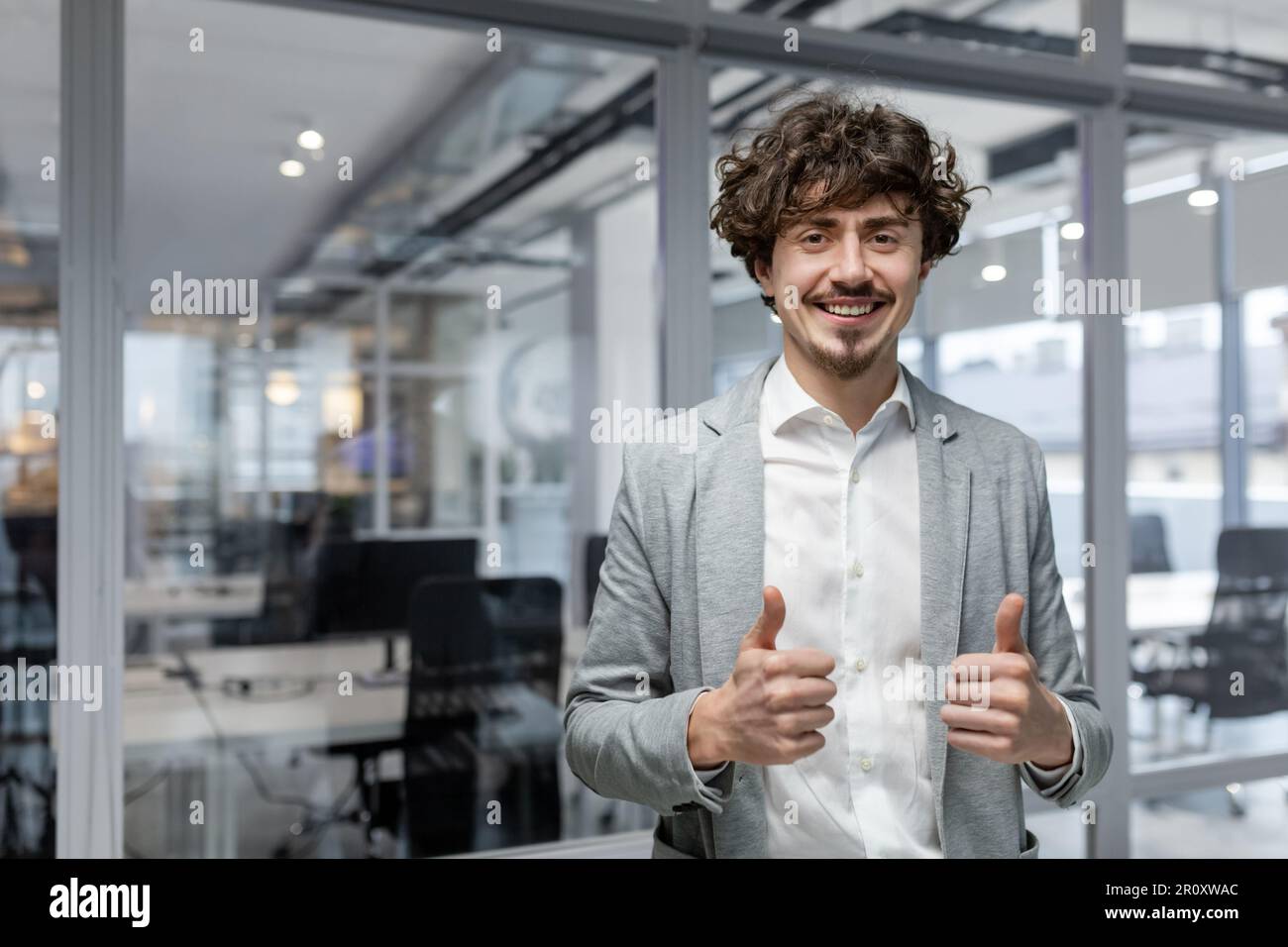Smiling corporate executive showing hi-res stock photography and images ...