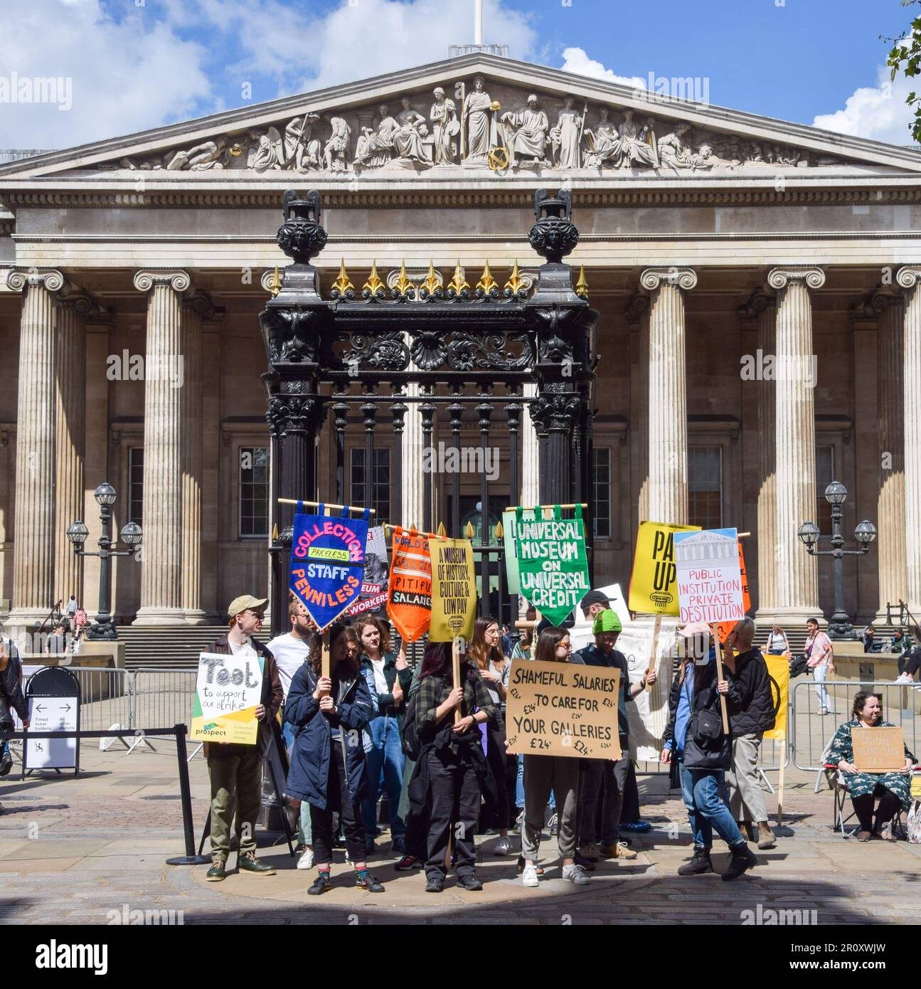 London, UK. 10th May 2023. Prospect Union picket outside the British ...