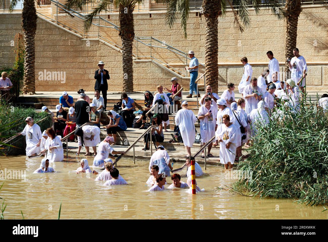 Jordan. Jordan river. Baptism site. The place where Jesus was baptized ...