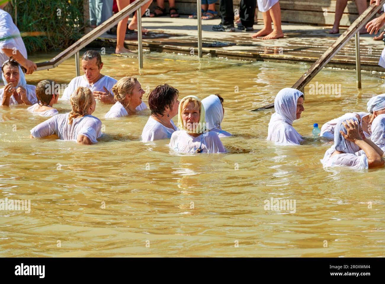 Jordan. Jordan river. Baptism site. The place where Jesus was baptized ...