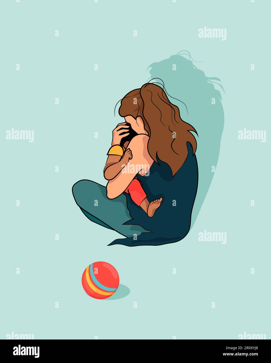 Domestic violence Stock Vector Images - Alamy