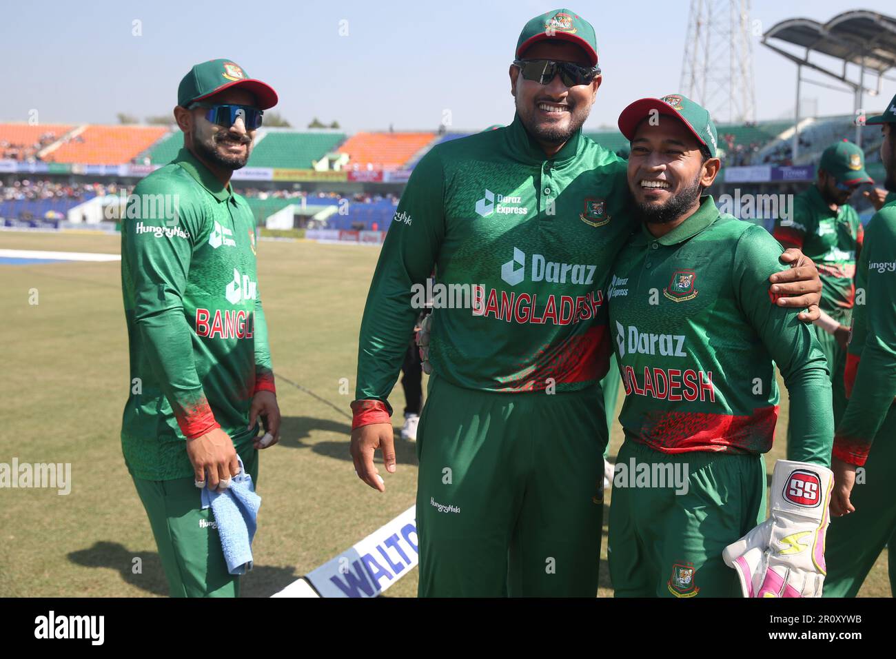 from left Liton das, Yasir Ali and Mushfiqur Rahim during the ...