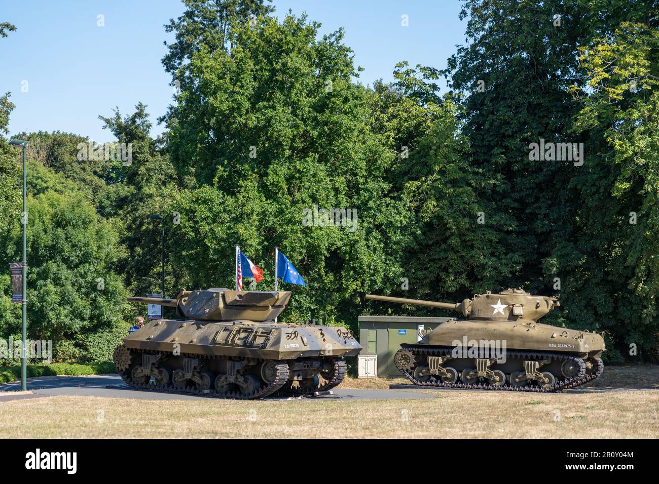 Tanks at the Overlord museum in Normandy Stock Photo - Alamy