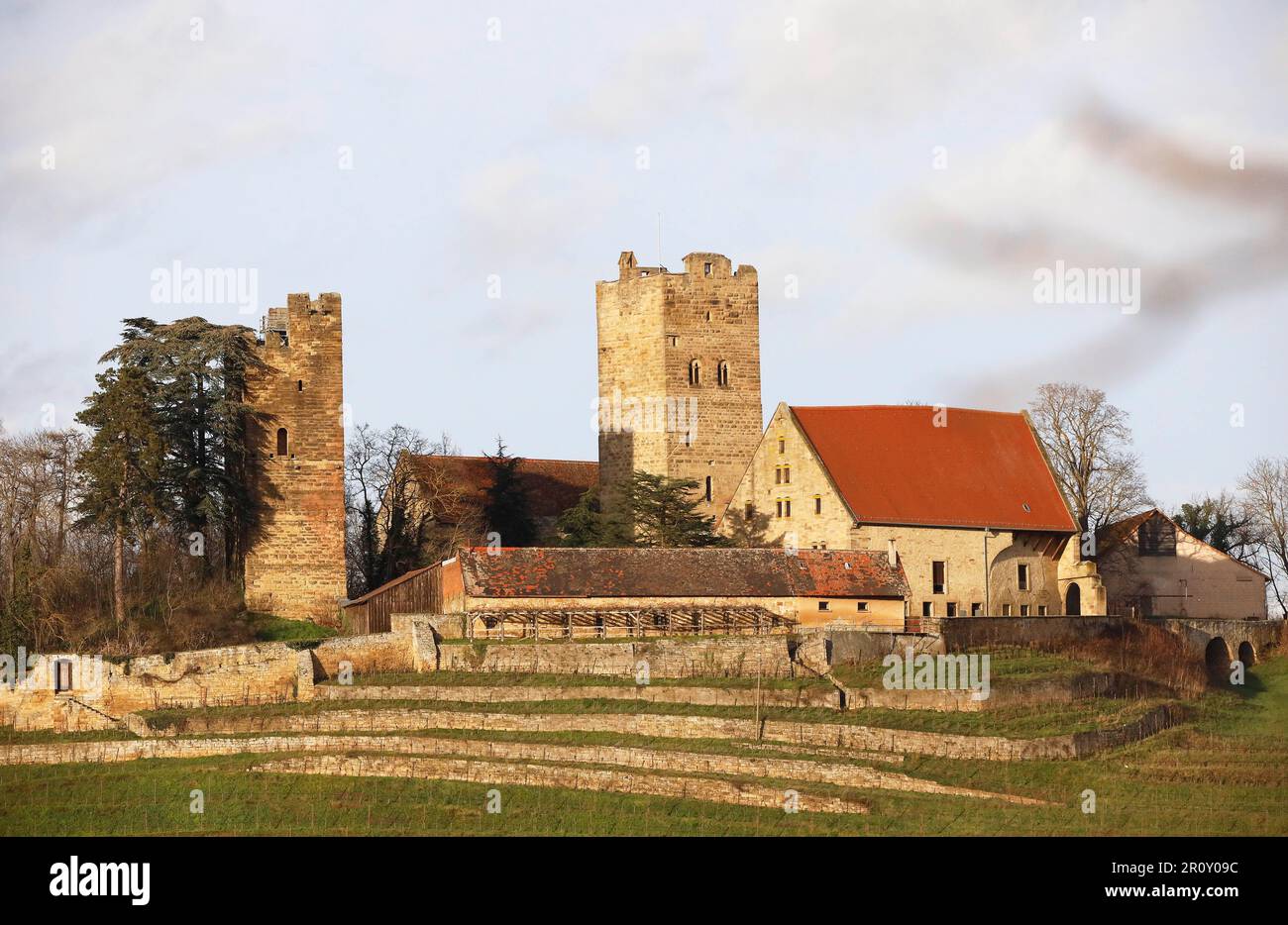 The beauiful Neipperg Castle in Neipperg, Baden-Württemberg, Germany ...