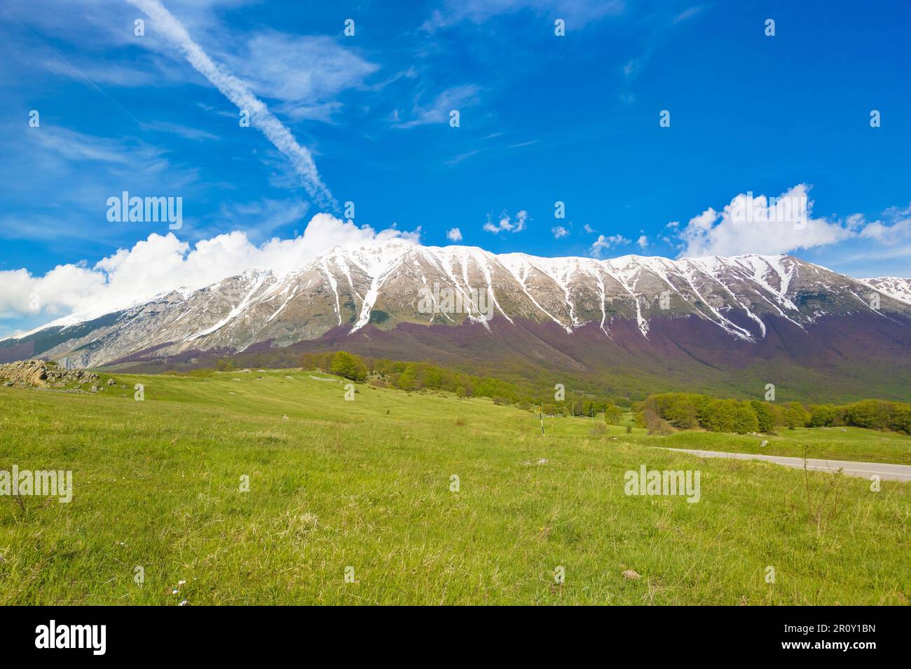 Monte Amaro, Italy - The snow mountain summit in the Majella mount ...