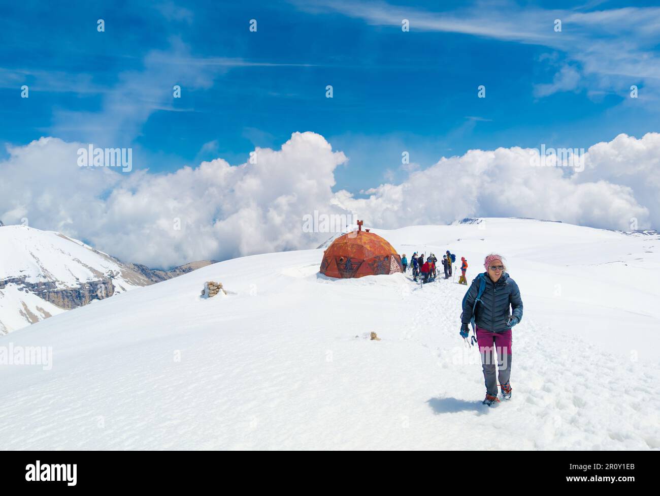 Monte Amaro, Italy - The snow mountain summit in the Majella mount ...