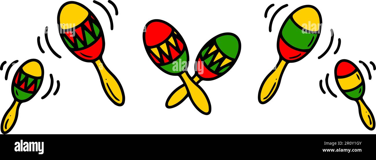 Maraca icon music instrument vector Stock Vector Images - Alamy