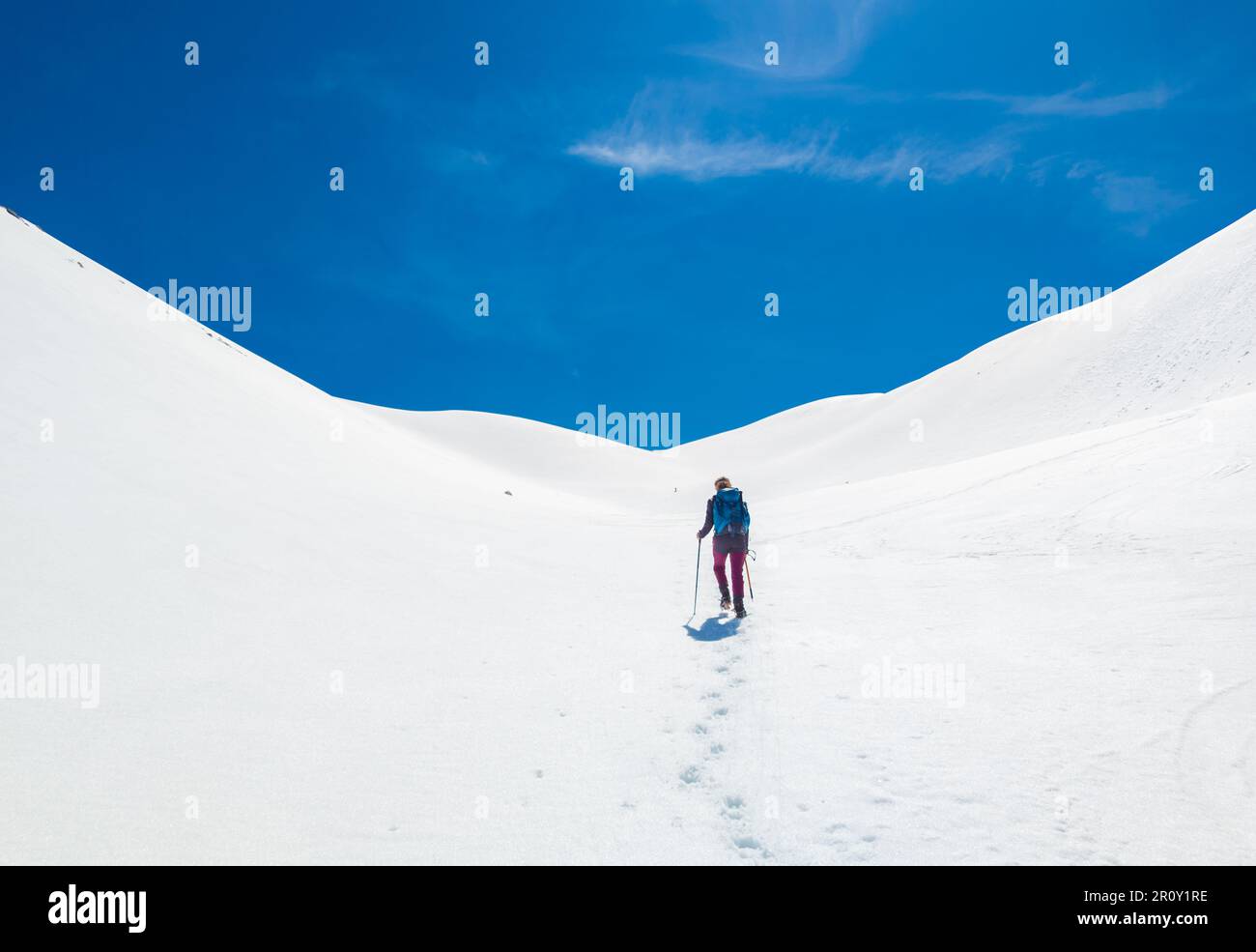 Monte Amaro, Italy - The snow mountain summit in the Majella mount ...