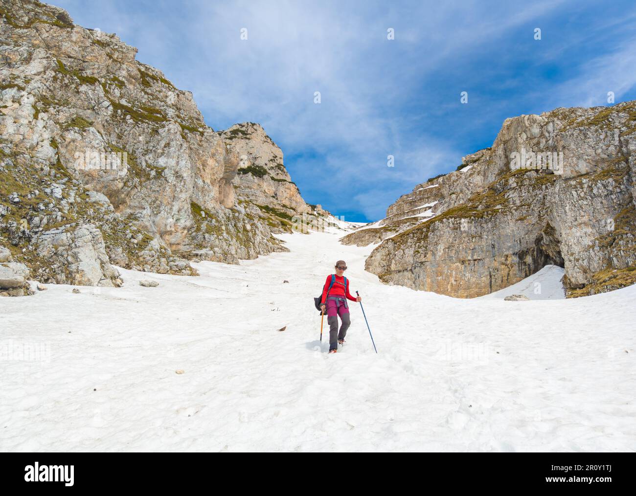 Monte Amaro, Italy - The snow mountain summit in the Majella mount ...