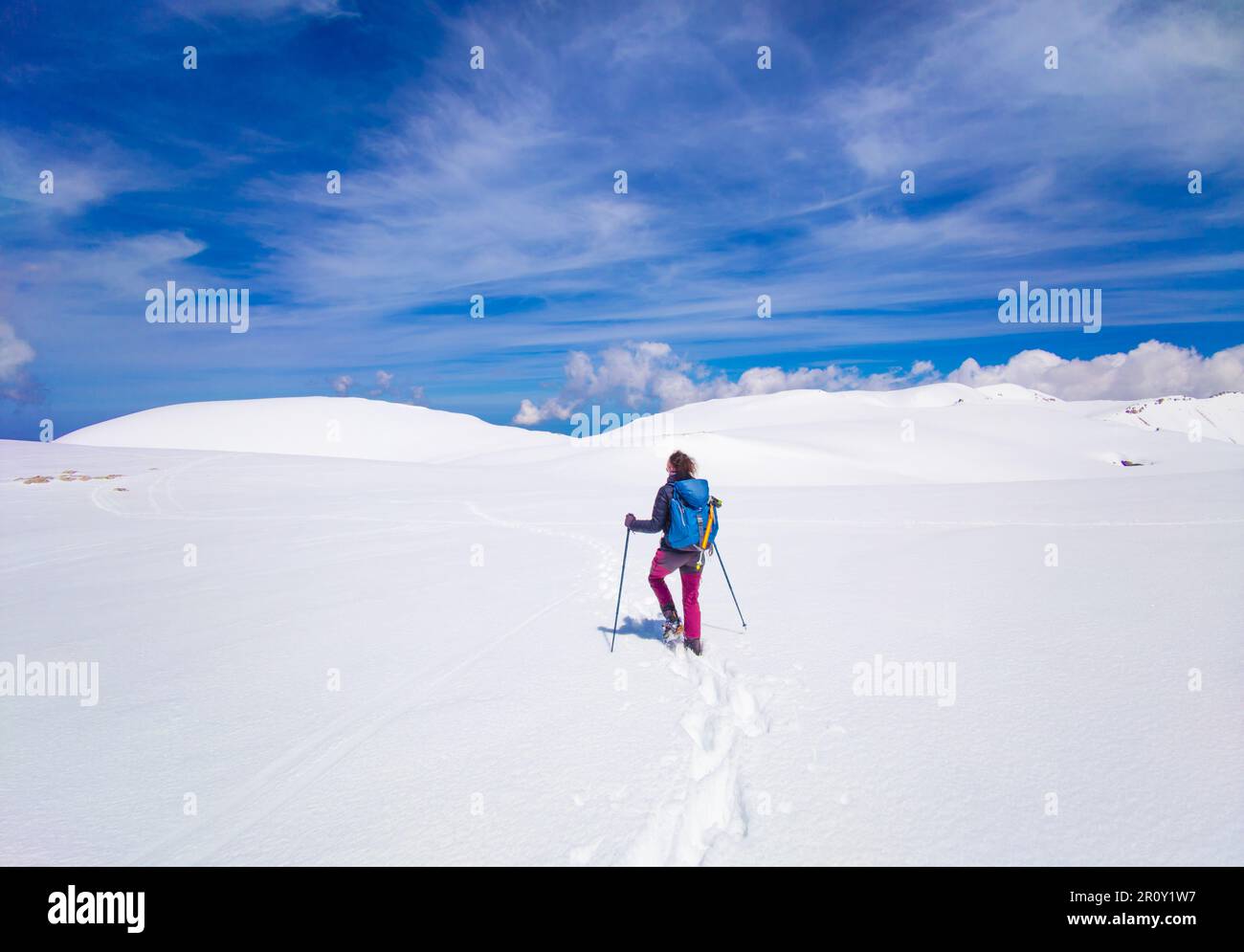 Monte Amaro, Italy - The snow mountain summit in the Majella mount ...