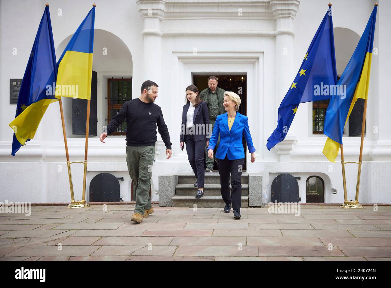 Kiev, Ukraine. 09th May, 2023. Ukrainian President Volodymyr Zelenskyy ...