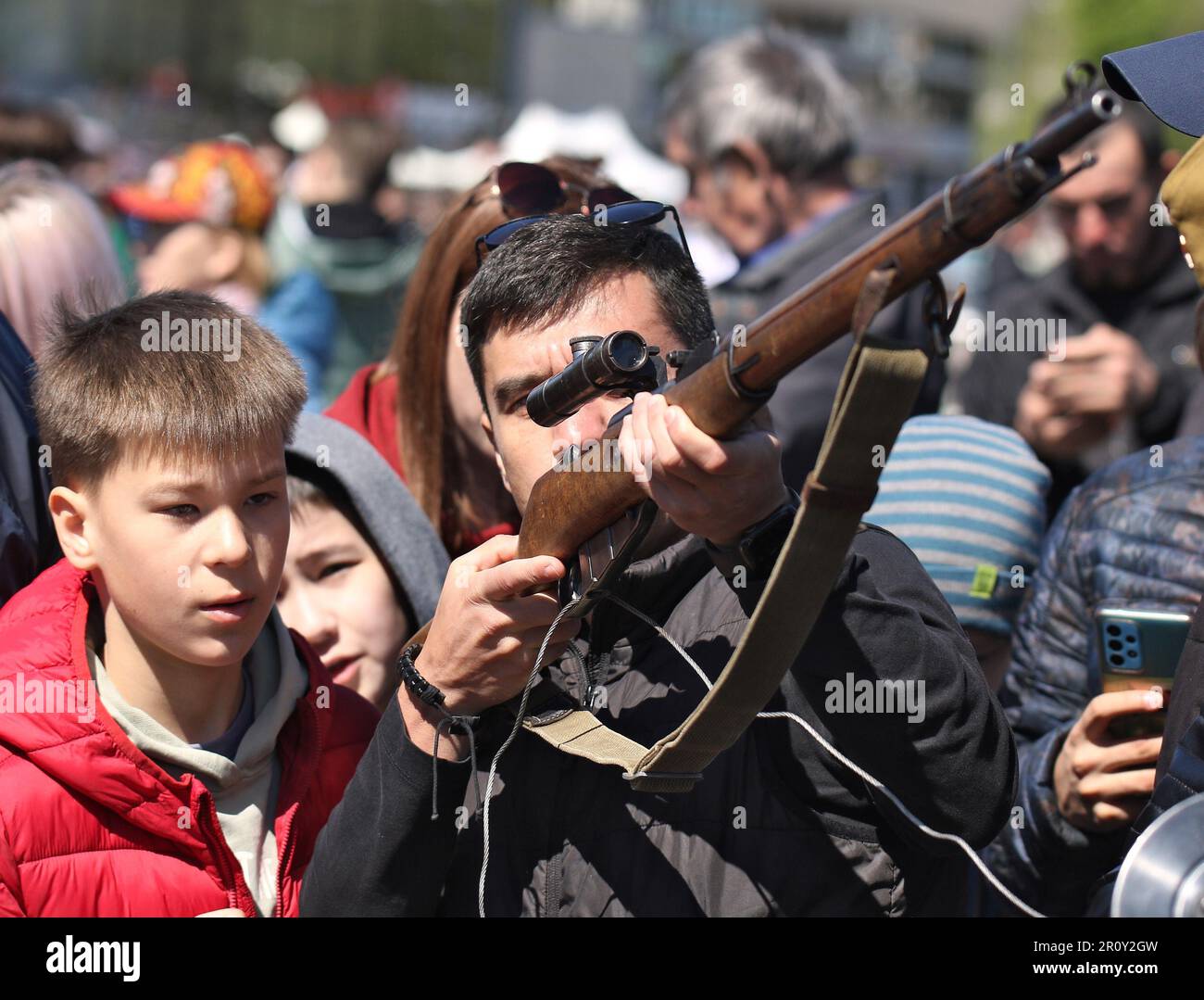 Kazan, Russia. 09th May, 2023. A military parade dedicated to the 78th ...