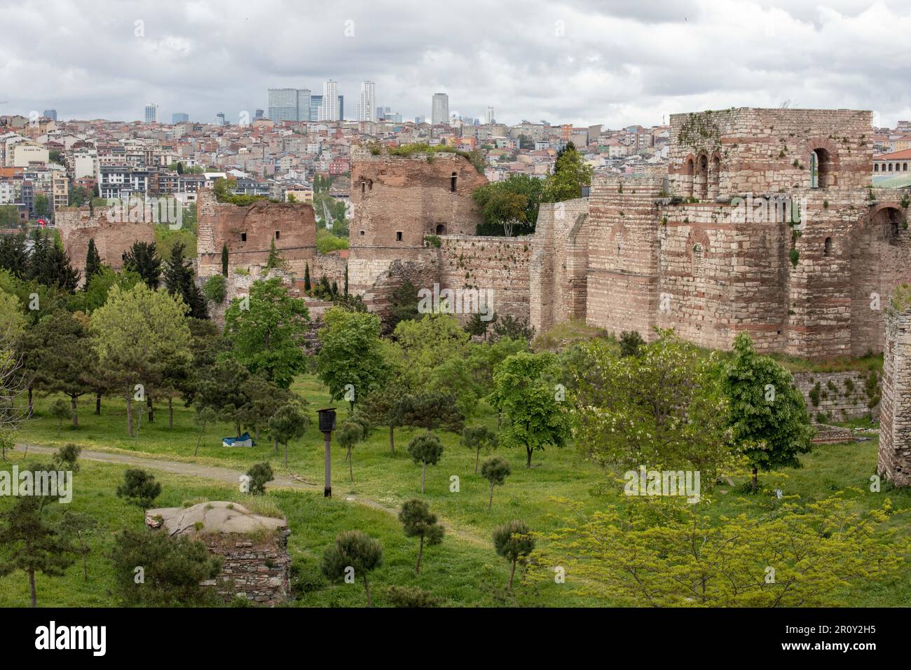 May 10, 2023: May 10, 2023: The walls of Constantinople or Theodosian ...