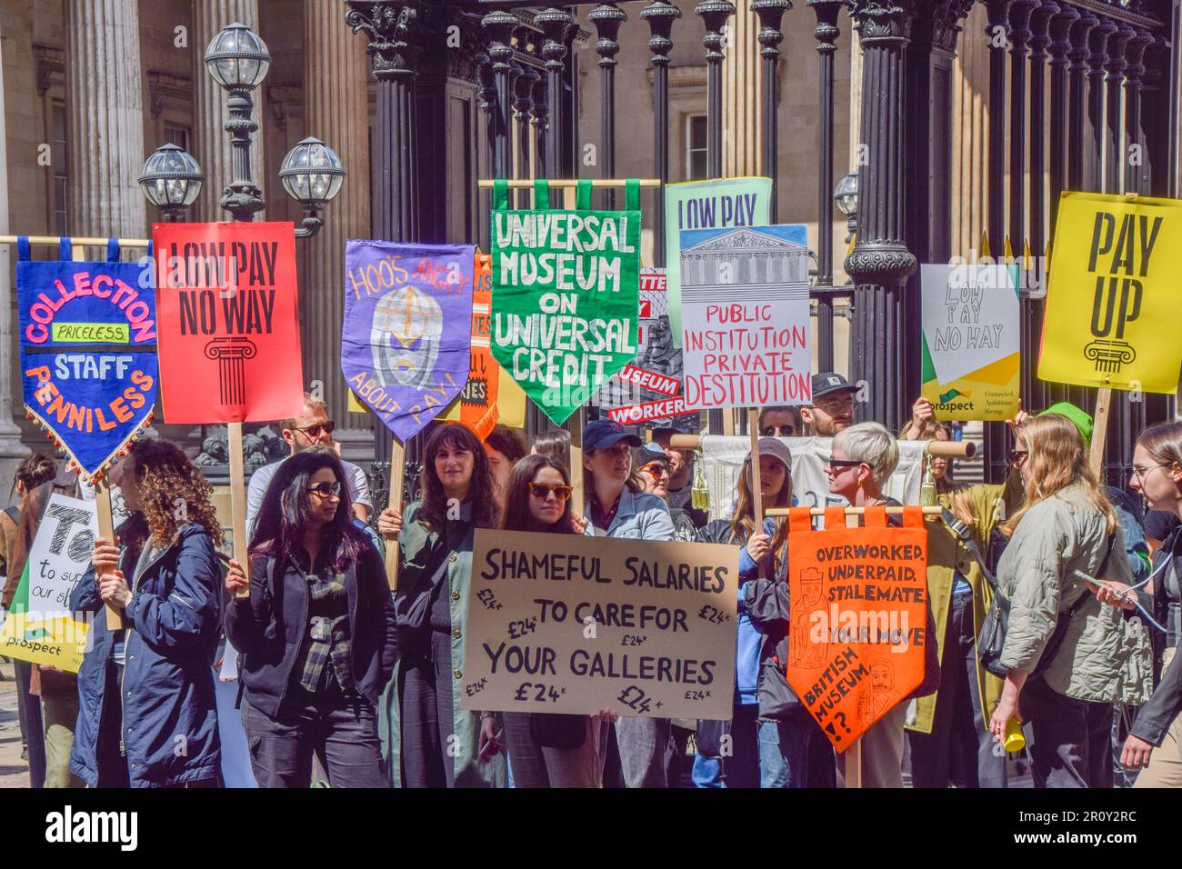 London, England, UK. 10th May, 2023. Prospect Union picket outside the ...