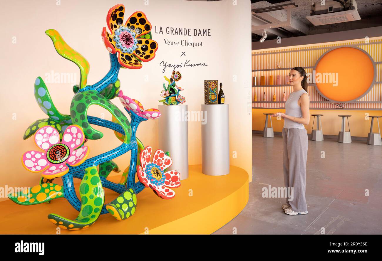 EDITORIAL USE ONLY Millie Way at a preview of Veuve Clicquot's Solaire ...