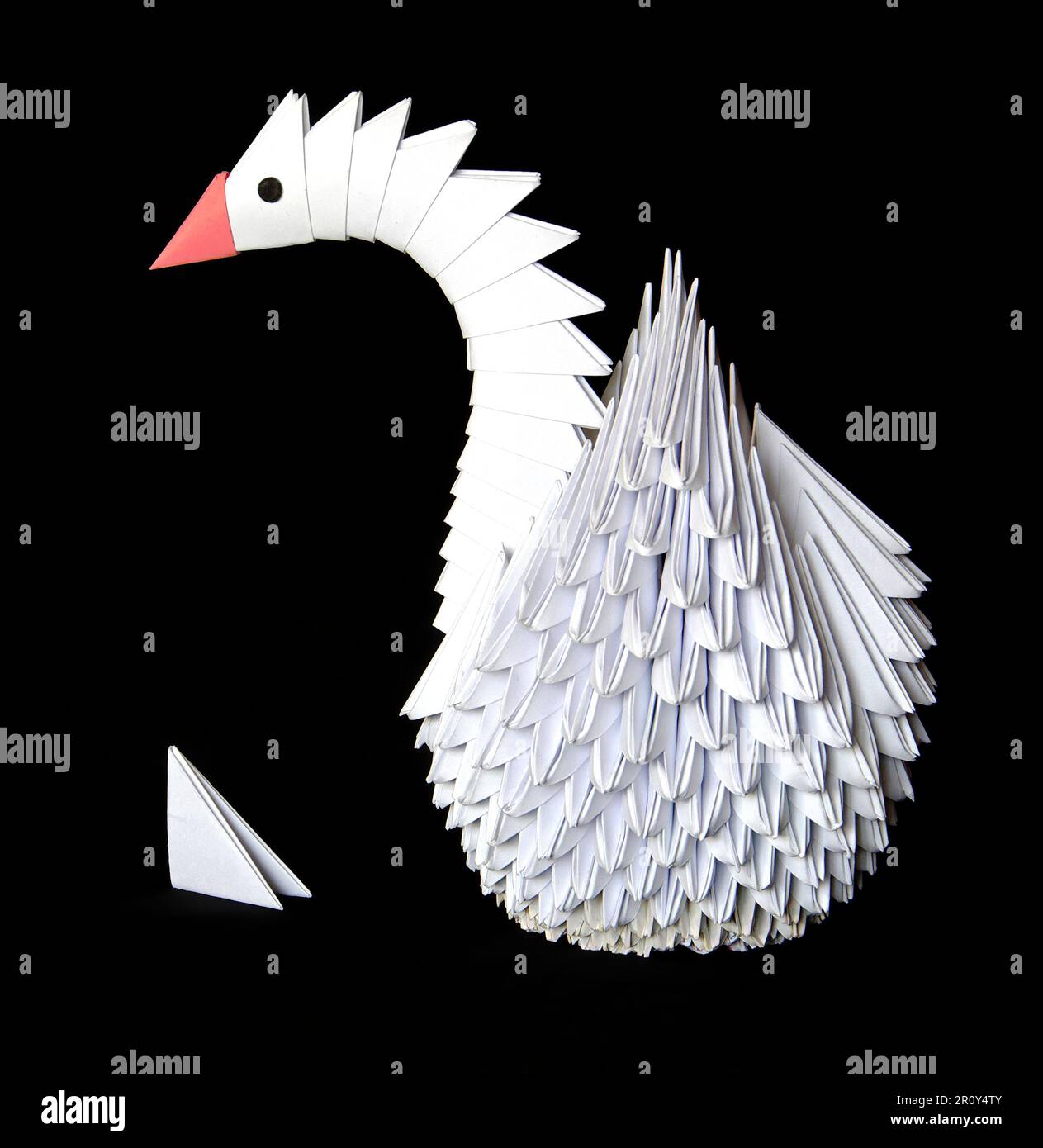 Origami - Goose and Gosling Stock Photo - Alamy
