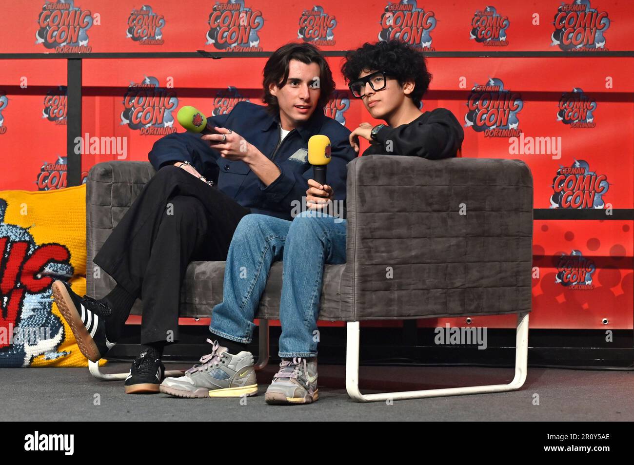 Georgie Farmer und Moosa Mostafa auf der German Comic Con Spring ...