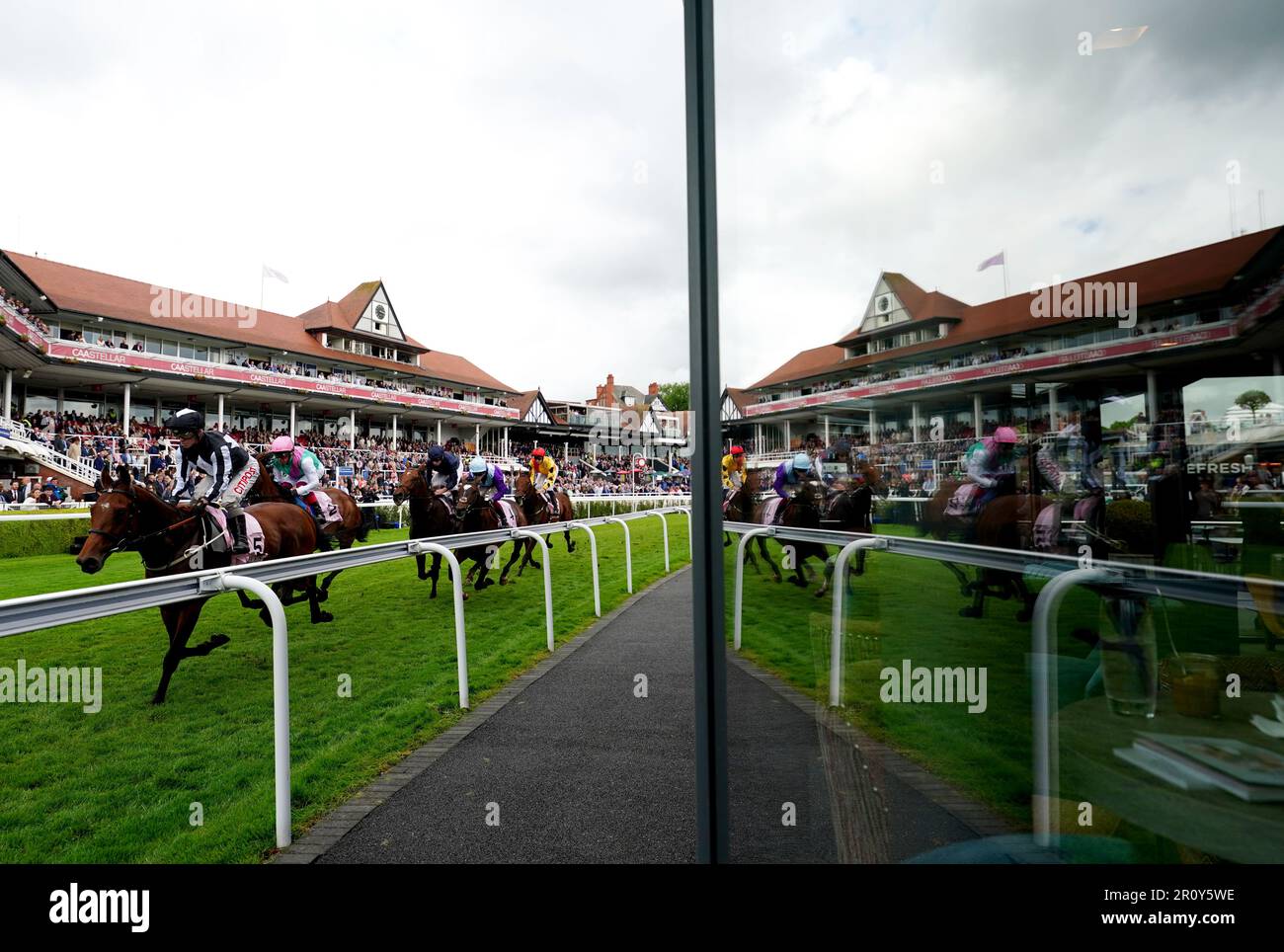 Hadrianus ridden by jockey Franny Norton in action as they compete in ...