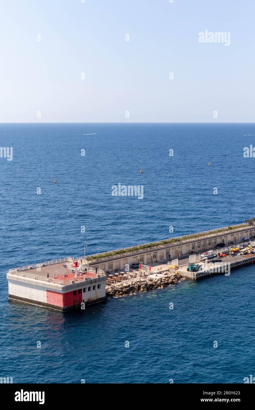 Monaco-Ville, Monaco, April 20th 2023:- A view of Port Fontvieille ...