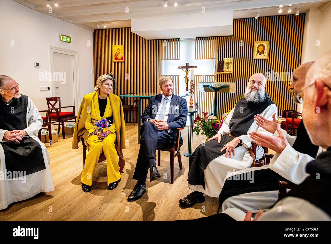 SCHIERMONNIKOG - King Willem-Alexander and Queen Maxima are given a ...