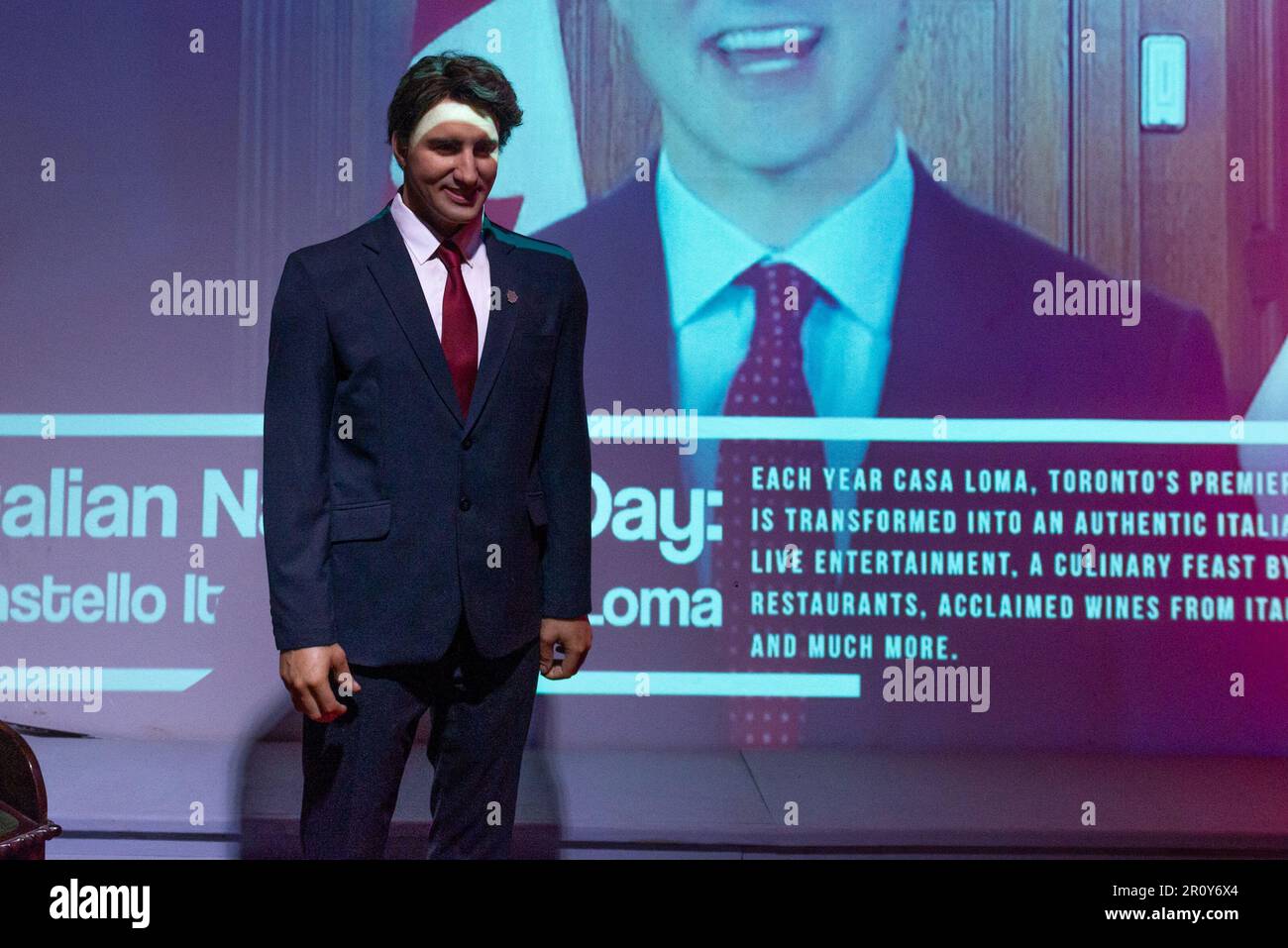 Toronto, ON, Canada - December 19, 2022: Wax statue of Prime Minister ...