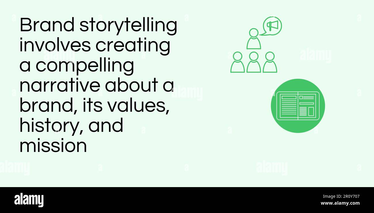 Brand Storytelling Banner on Light Background. Stylish Branding Banner ...