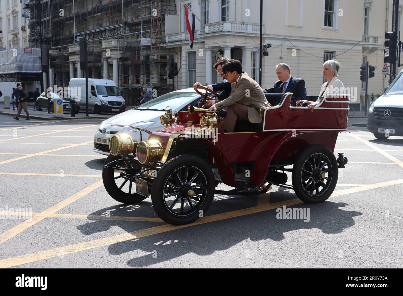 Classic car in South Kensington, London Stock Photo - Alamy