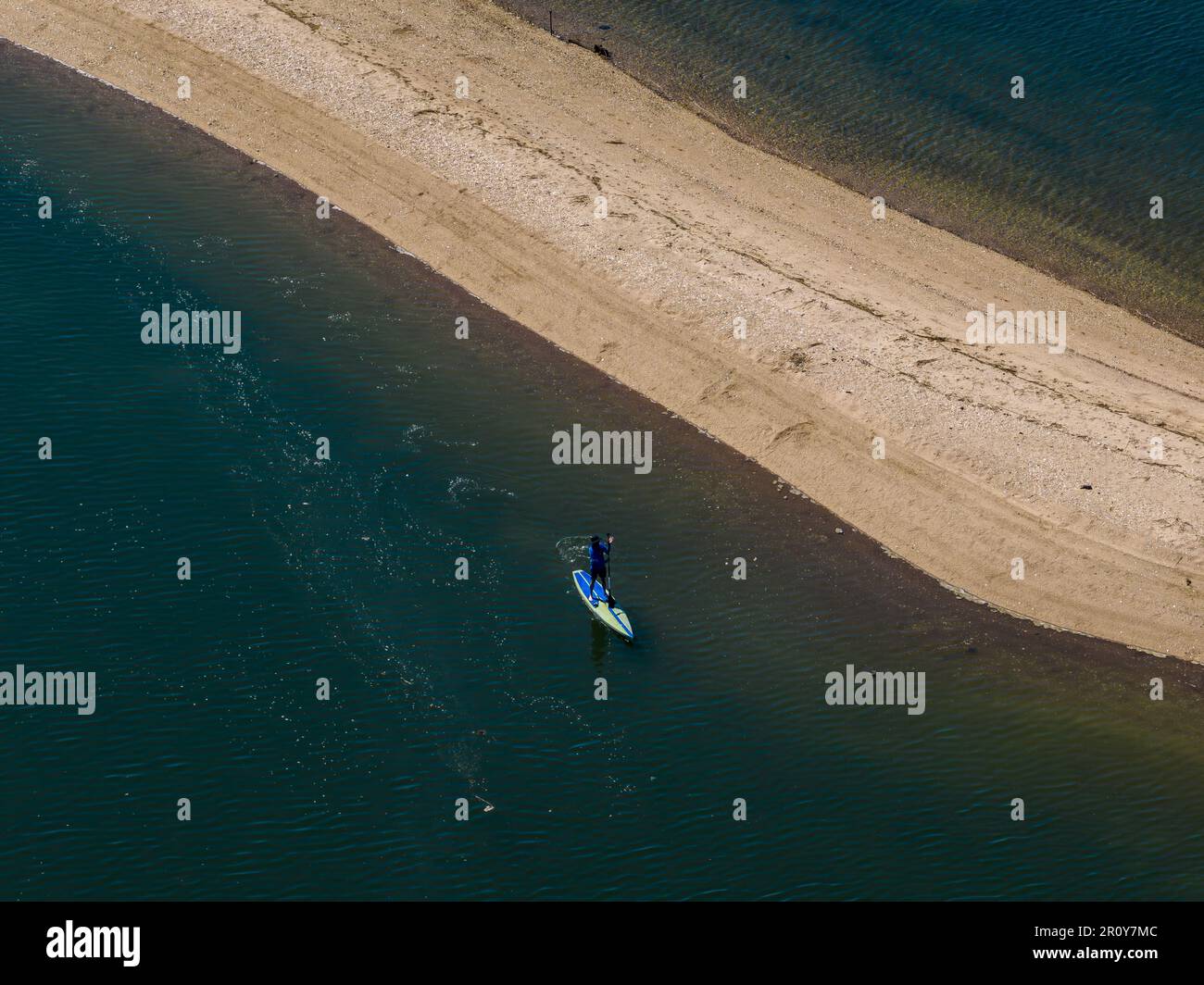 Aerial view long sandbar island hi-res stock photography and images - Alamy
