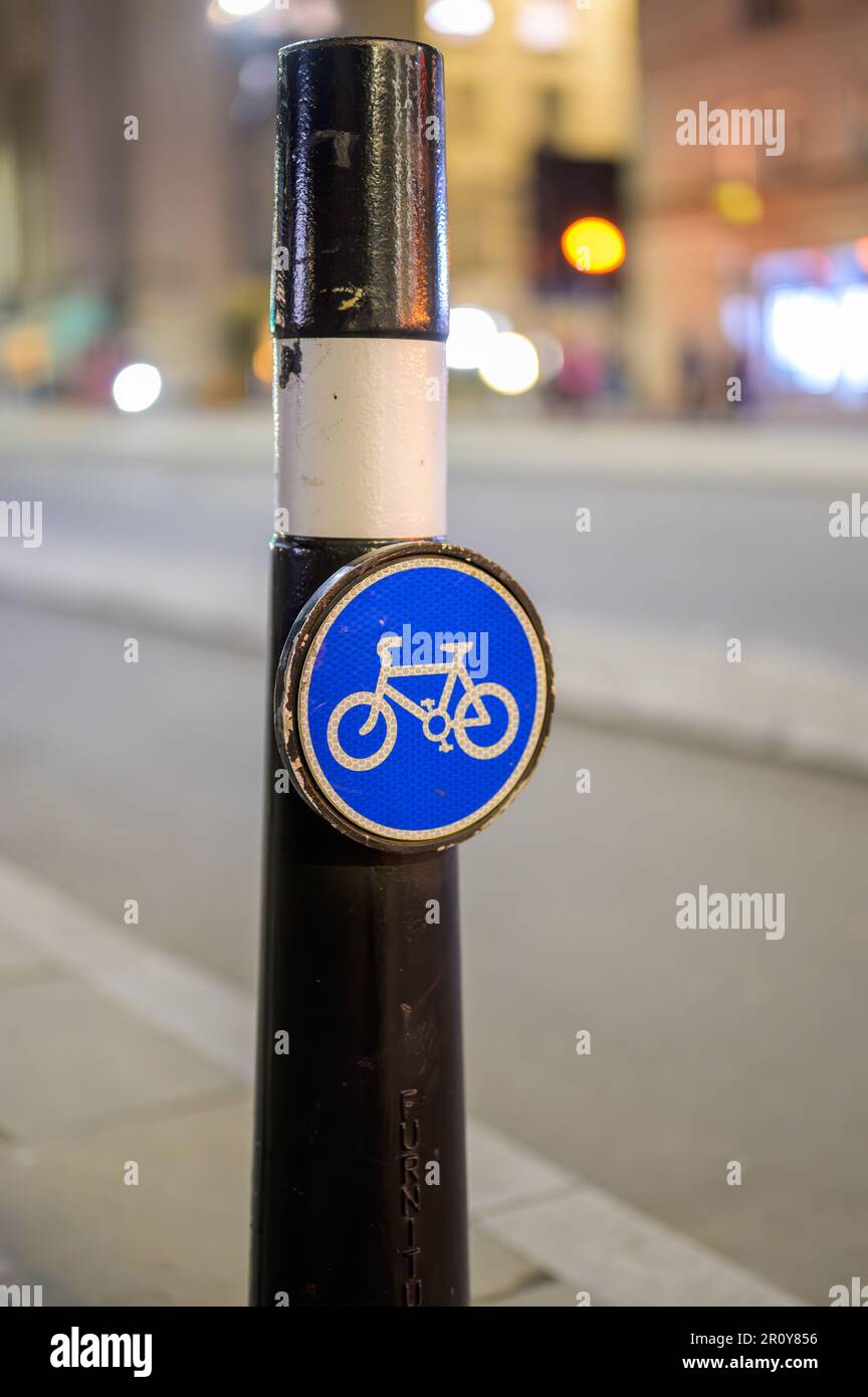 LONDON - April 21, 2023: Stay safe while cycling at night with the ...