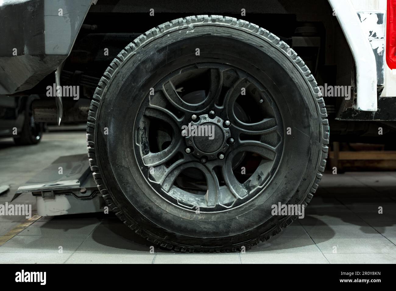 Car wheel on a car close up Stock Photo - Alamy