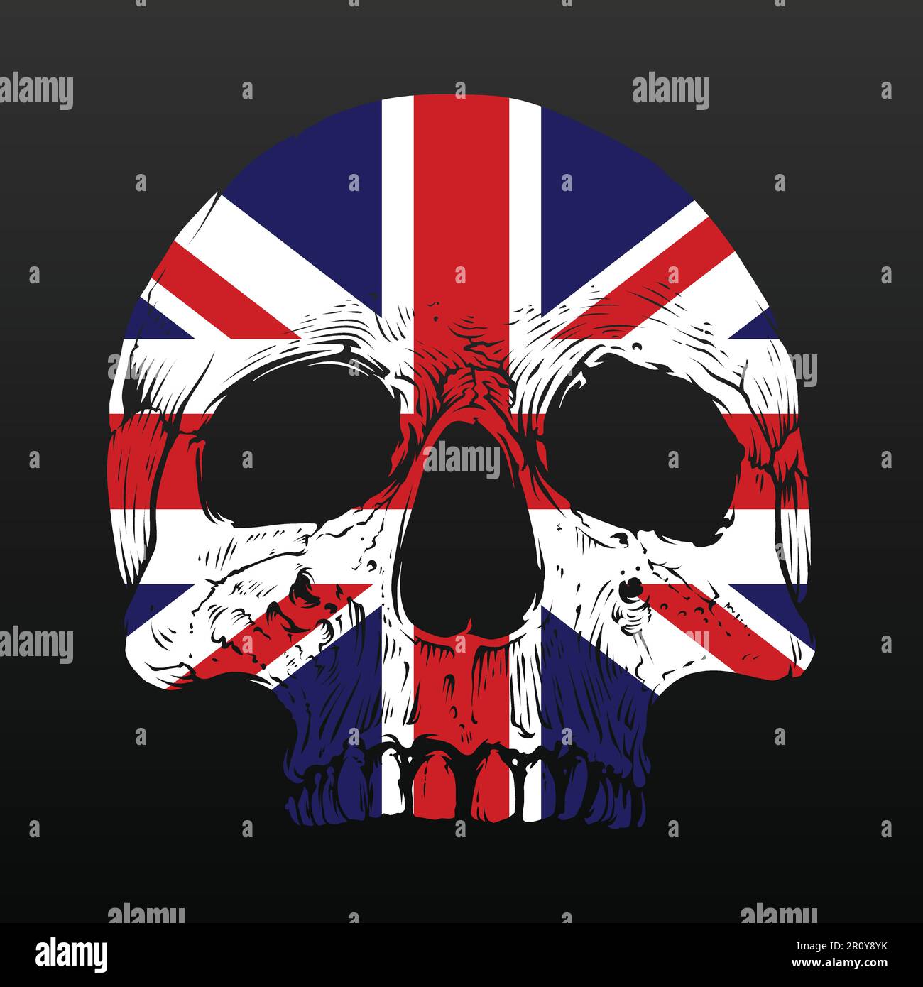 United kingdom skull of terror artwork Stock Vector Image & Art - Alamy